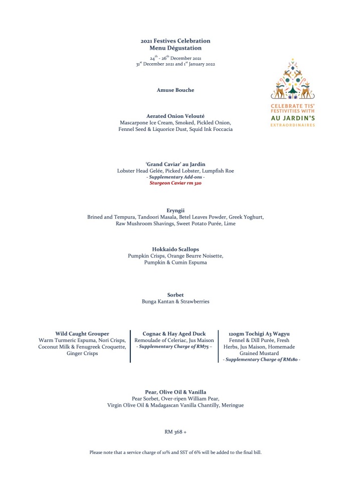 Restaurant Au Jardin - French, Georgetown, Georgetown | TABLEAPP