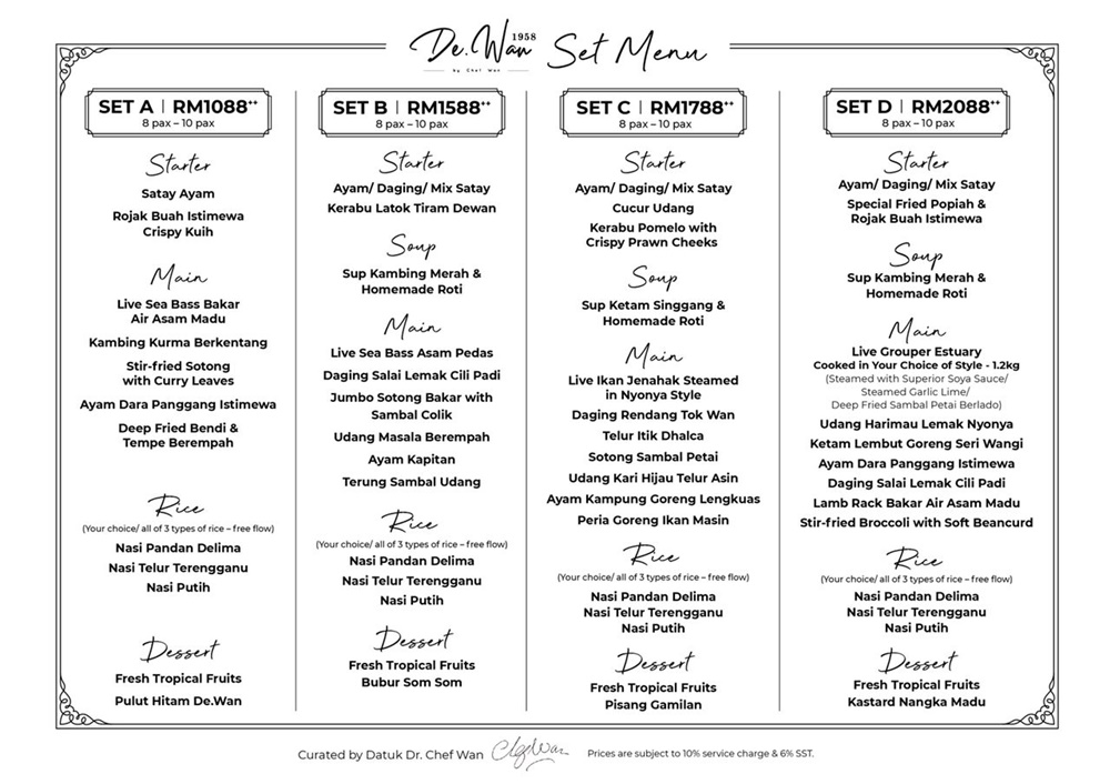 De.Wan 1958 by Chef Wan Kuala Lumpur @ The LINC KL - Malay, The LINC KL ...