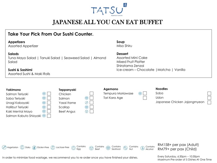Tatsu Japanese Cuisine @ InterContinental Kuala Lumpur - Japanese ...
