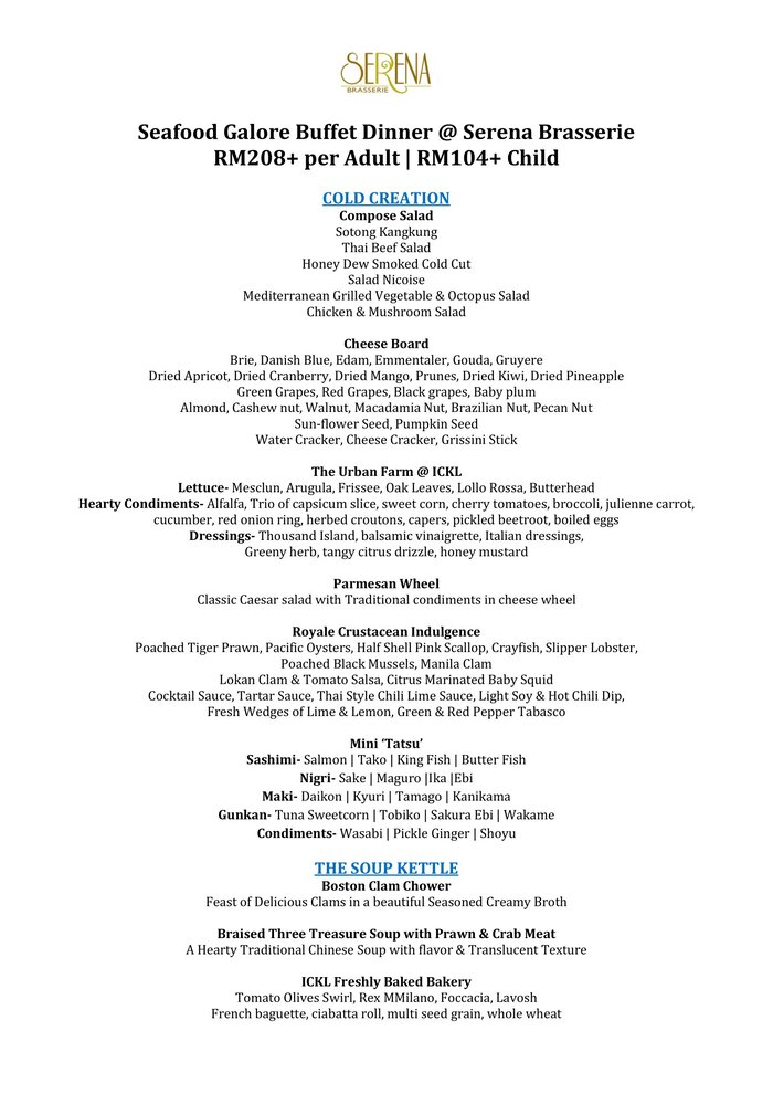 Serena Brasserie @ InterContinental Kuala Lumpur - International ...