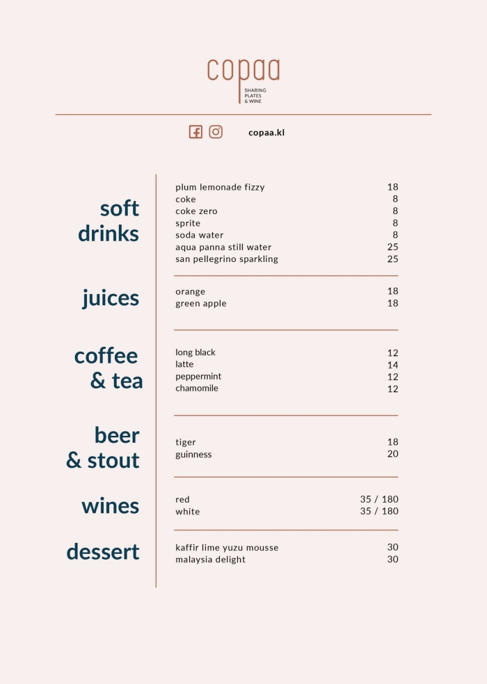 Copaa KL - Western, Desa Sri Hartamas, | TABLEAPP