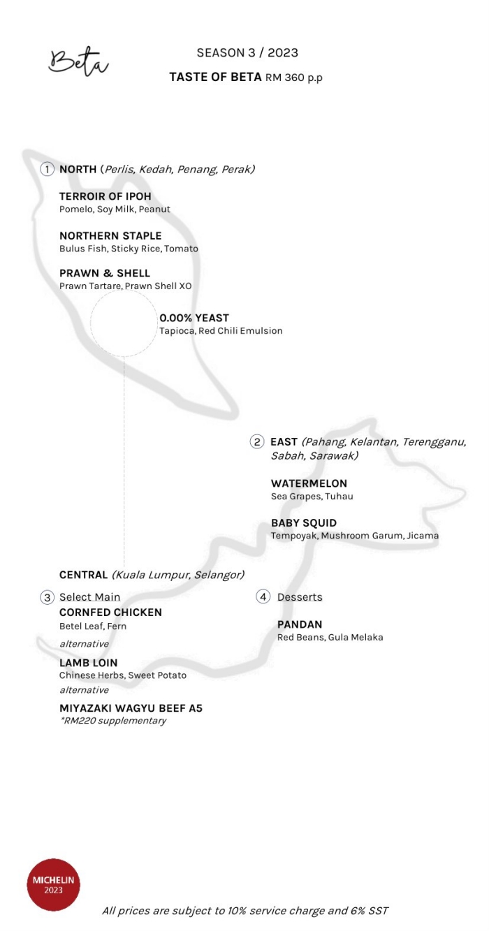 Beta KL - Asian, Fraser Place, Kuala Lumpur | TABLEAPP