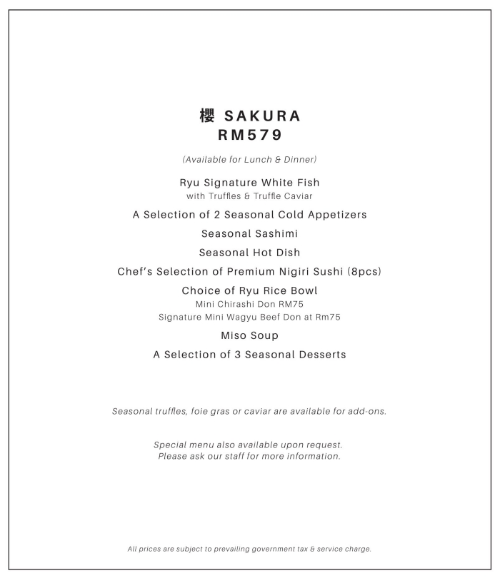 Sushi Ryu - Japanese, Platinum Park, | TABLEAPP