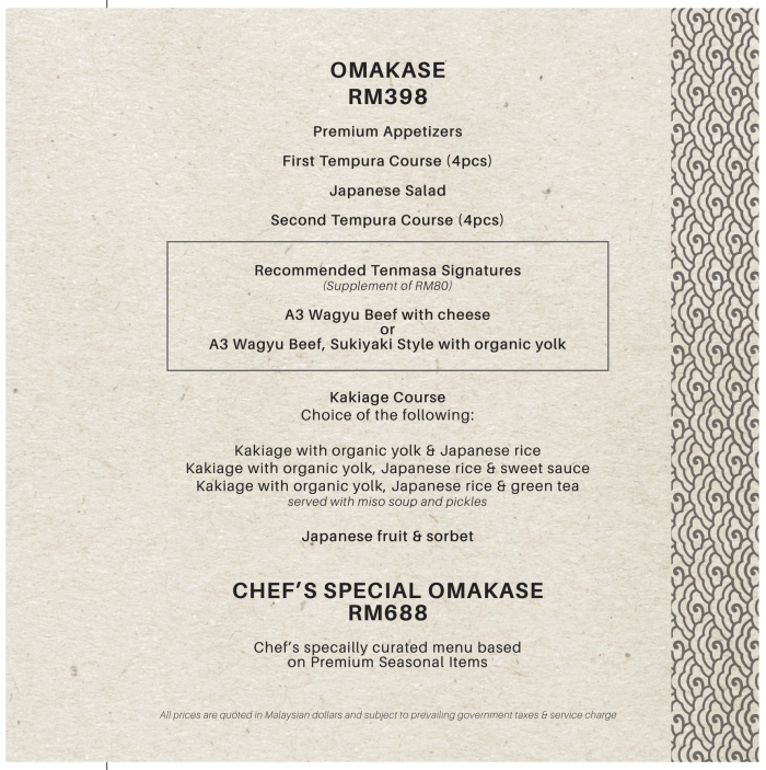 Tenmasa Tempura Bar - Japanese, Platinum Park, | TABLEAPP