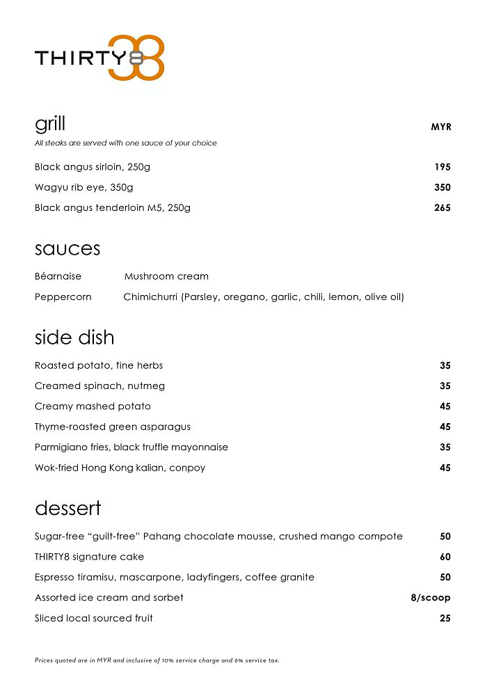 THIRTY8 - International, Grand Hyatt Kuala Lumpur, Kuala Lumpur | TABLEAPP